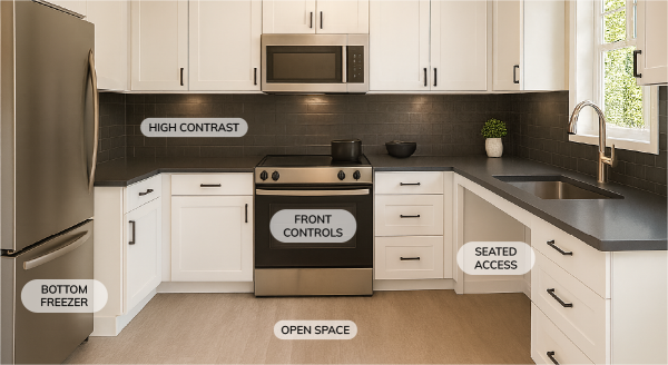ADA Kitchen Design Tips for Inclusive, Stylish Spaces - RTA Cabinet Blog