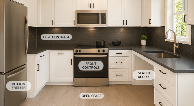 ADA Kitchen Design Tips for Inclusive, Stylish Spaces - RTA Cabinet Blog